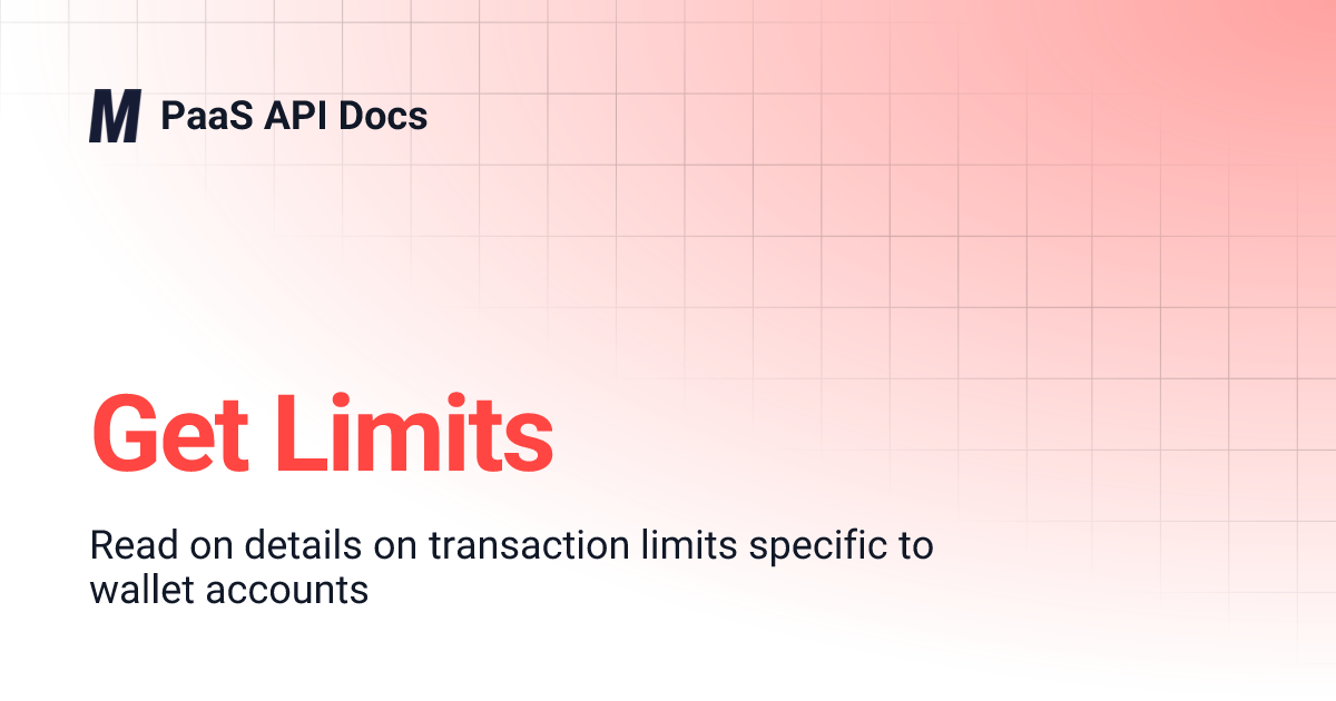 Get Limits | PaaS API Docs